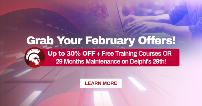 Delphi 29. Yaş Günü Kampanyaları - BTG e-Mağazası - Embarcardero Türkiye Distribütörü